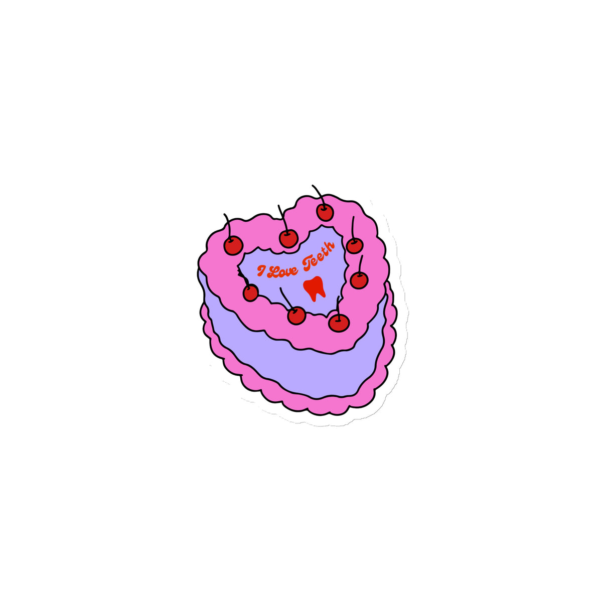 I love Teeth Cake Magnet – lovely32
