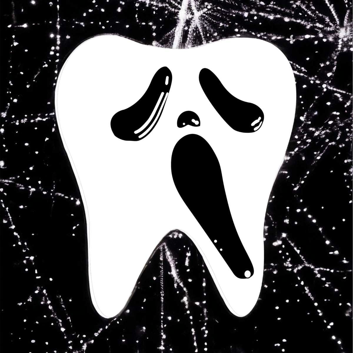 Scream Ghost Tooth Sticker – lovely32