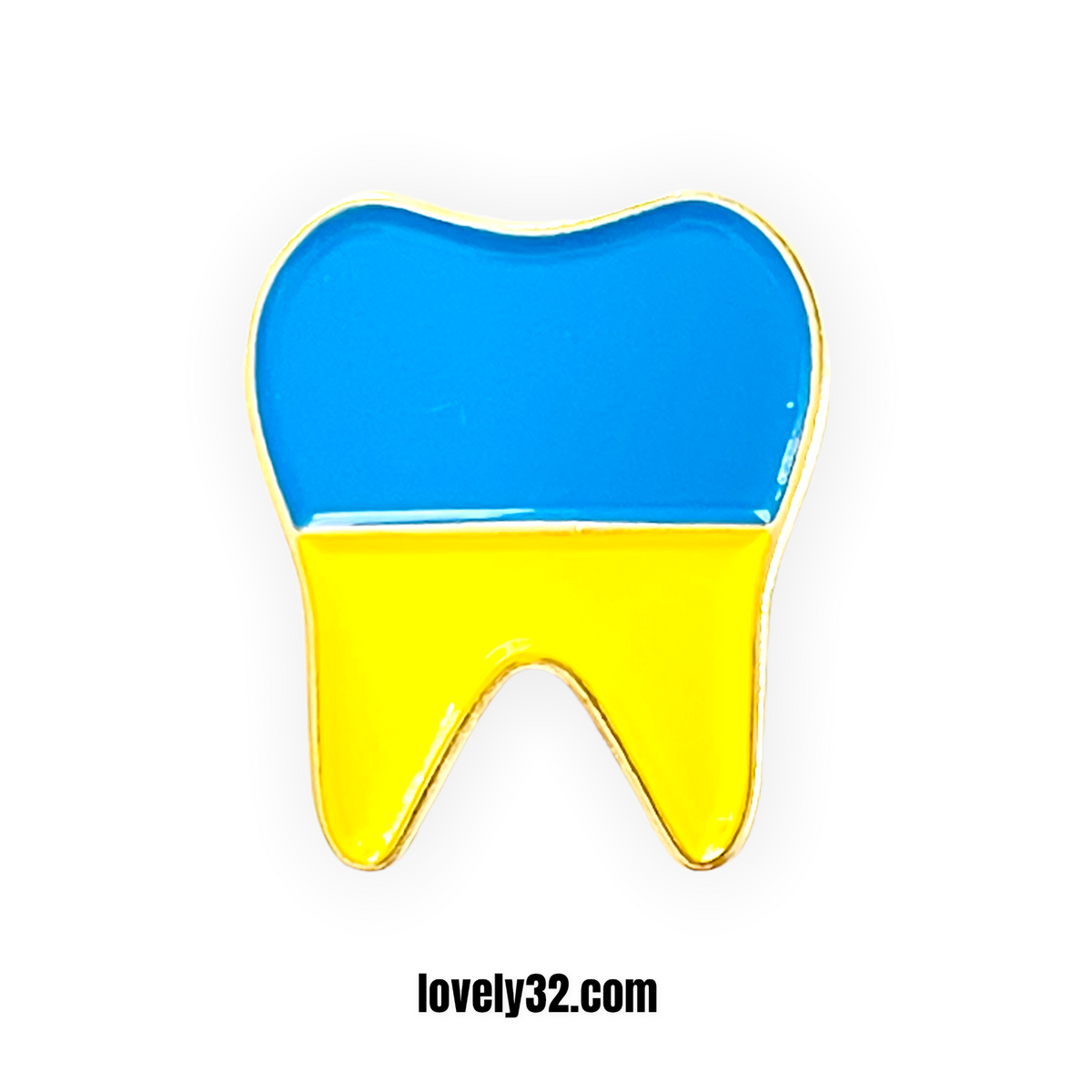 Ukraine Flag Tooth Pin – lovely32